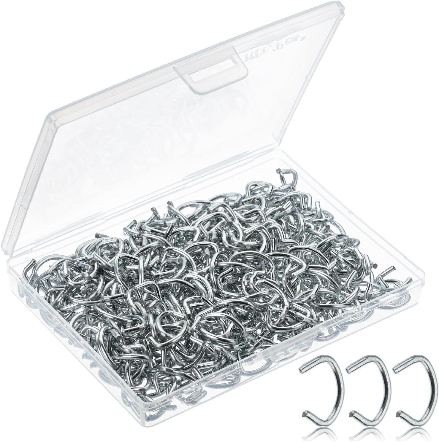 Mr. Pen- Galvanized Hog Rings, 1/2", 360 Pcs, Hog Rings Upholstery, Hog ...
