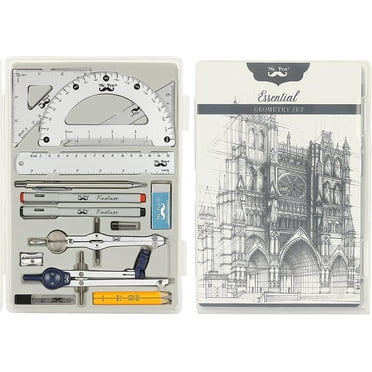 Westcott 15-Piece Count Architectural Drafting and Design Math Tool Kit ...