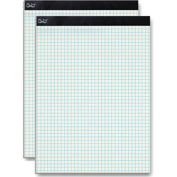 Mr. Pen- Graph Paper, 2 Pack of 55 Sheets, 8.5"x11", 5x5 (5 Squares per ...