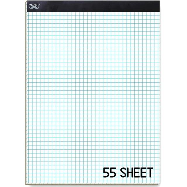 Mr. Pen Graph Paper, 5x5 (5 Squares per inch), 11"x8.5" Engineering ...