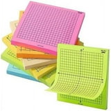 Mr. Pen, Graph Paper Sticky Notes, 3x3 Inch, Bright Colors - Walmart.com