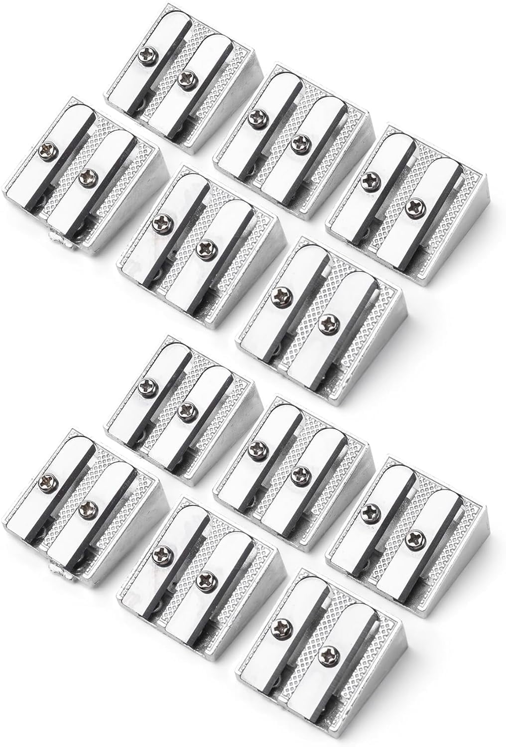 Mr. Pen- Handheld Metal Pencil Sharpener with 2 Holes, Pack of 12 ...