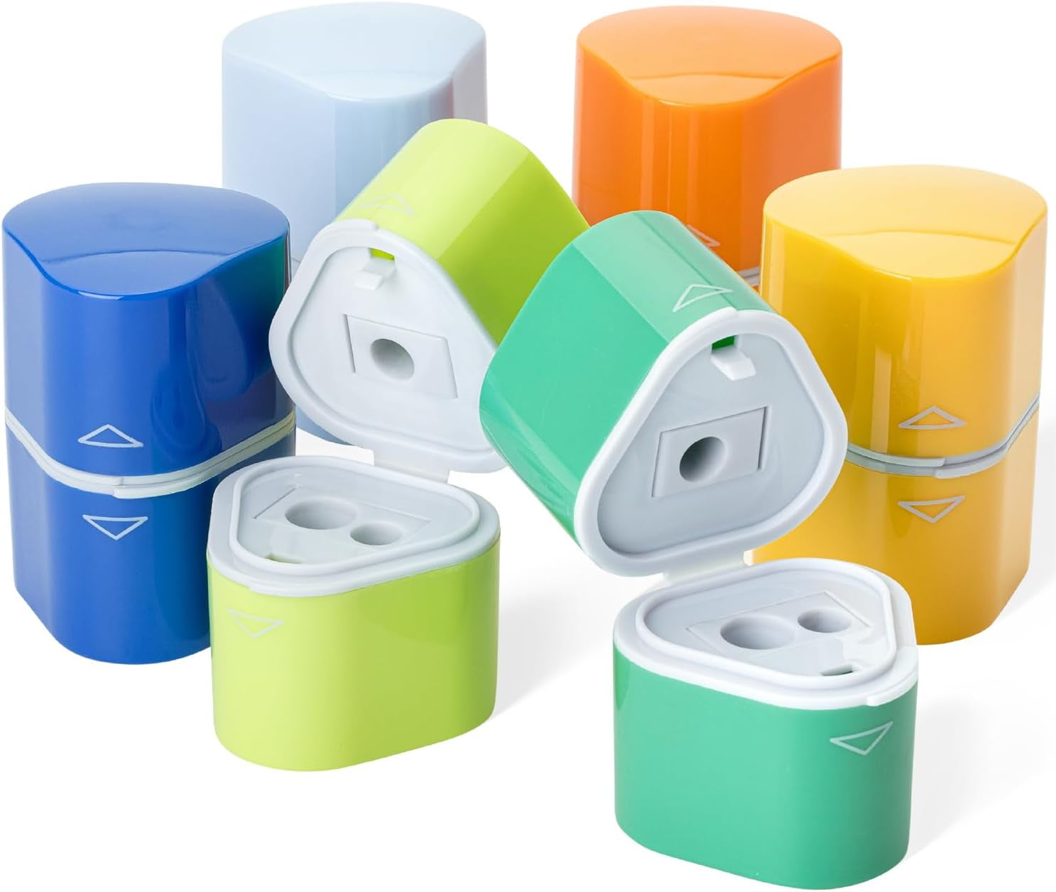 Mr. Pen- Handheld Pencil Sharpener for Colored Pencils, 6 Pack, 3 Holes ...