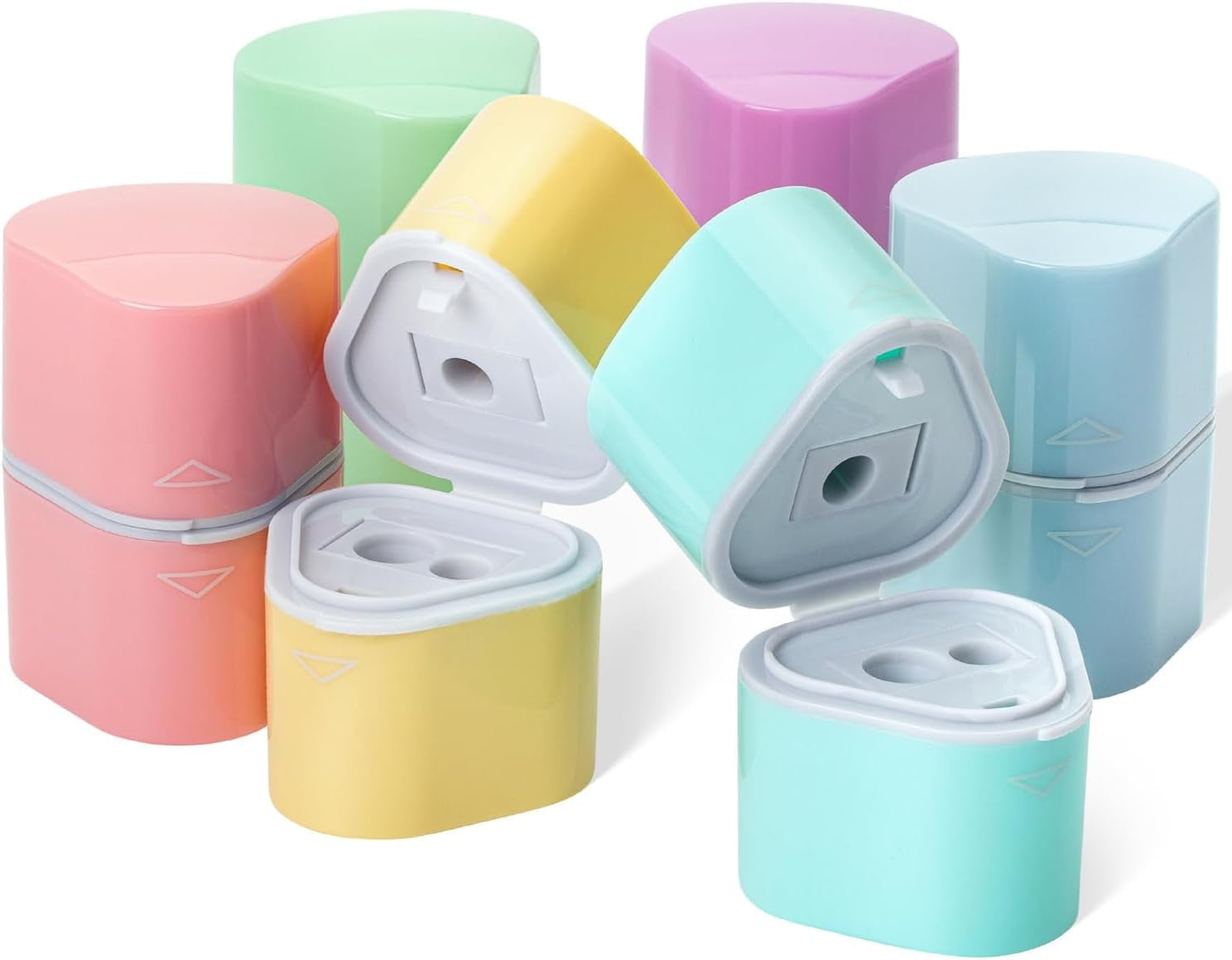 Mr. Pen- Handheld Pencil Sharpener for Colored Pencils, 6 Pack, 3 Holes ...