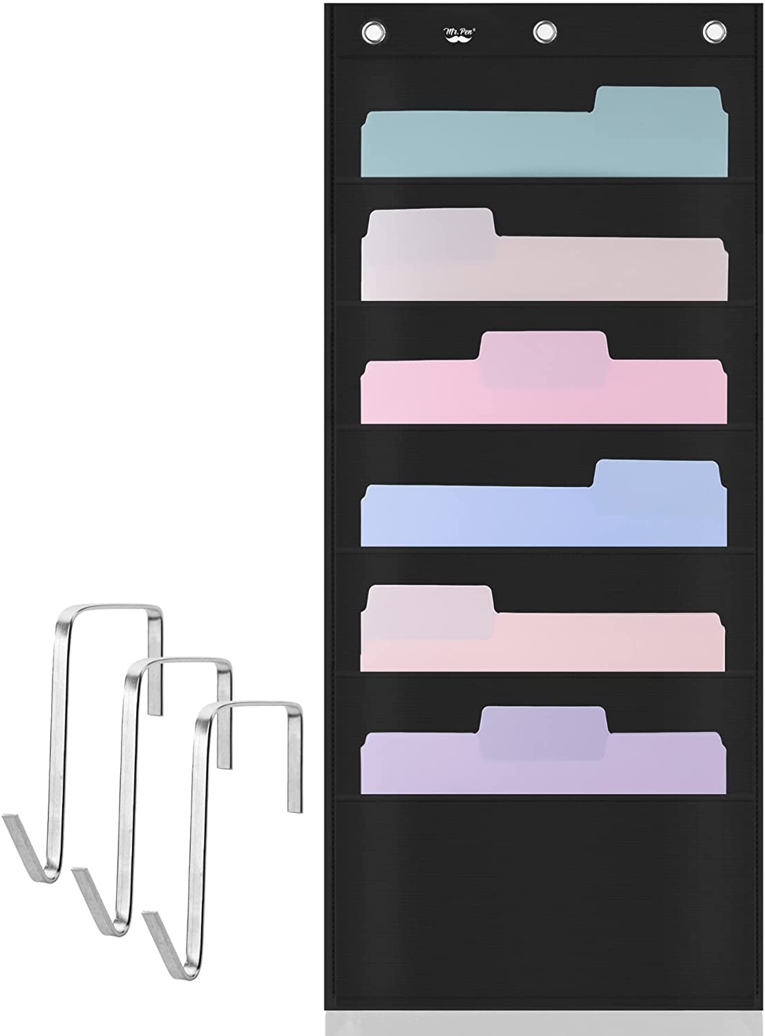 Universal Wall File, Add-on Pocket, Plastic, Black -UNV08122 - Walmart.com