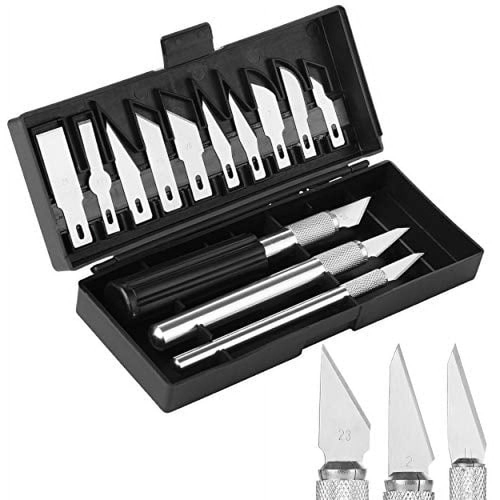 Mr. Pen Carbon Steel Exacto Craft Knife Set 13 Pieces with Precision ...