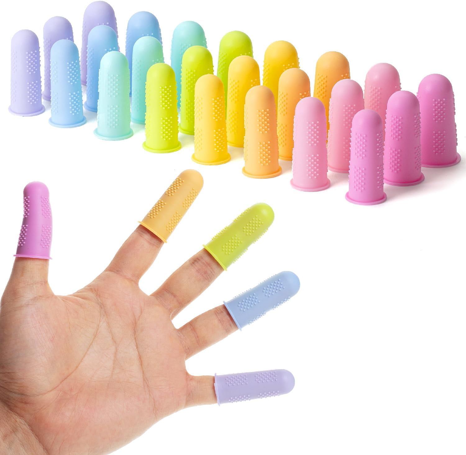 Mr. Pen- Hot Glue Gun Finger Protectors, 24 pcs, Pastel Colors Silicone ...