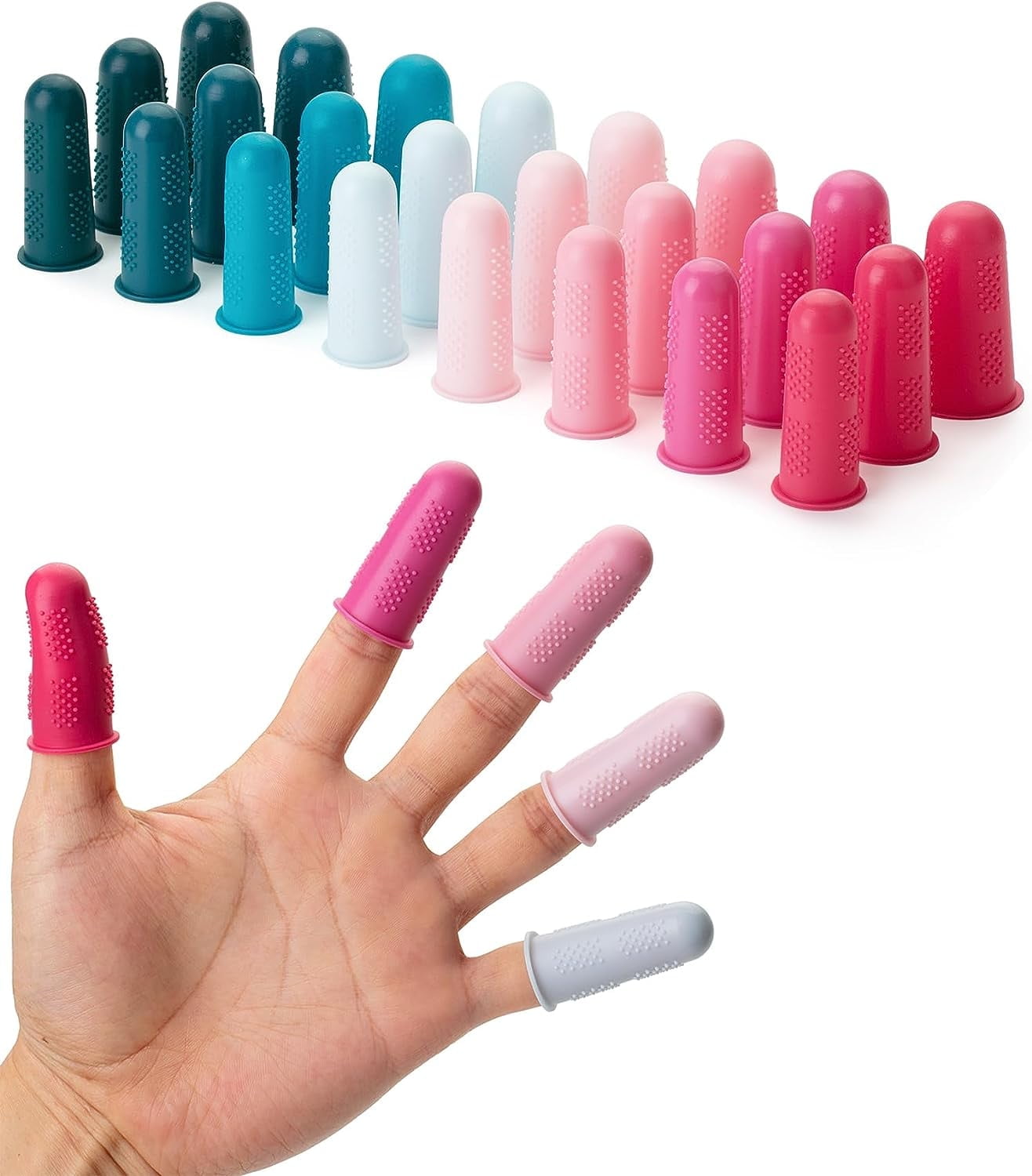 Mr. Pen- Hot Glue Gun Finger Protectors, 24 pcs, Silicone Finger Protectors, Rubber Fingers Tips ...