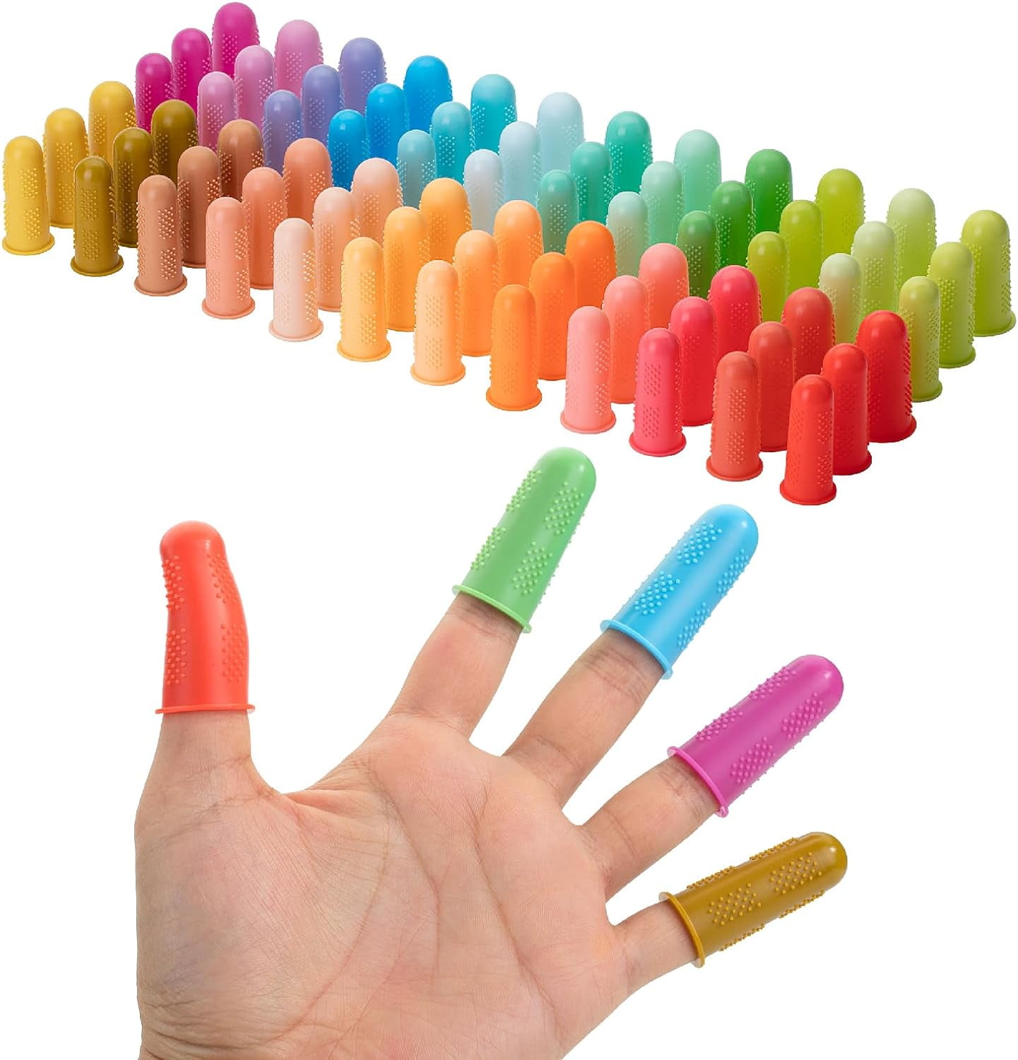 Mr. Pen- Hot Glue Gun Finger Protectors, 72 pcs, Assorted Colors ...