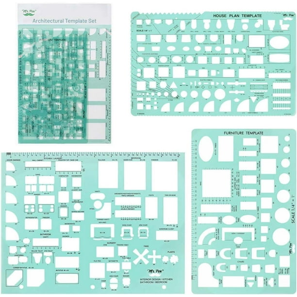 Mr. Pen- House Plan, 3 Pack, Green, Interior Design and Furniture ...