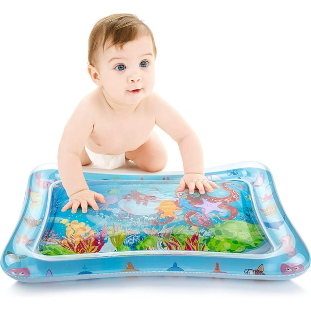 Mr. Pen- Inflatable Tummy Time Water Mat, Water Mat for Babies ...