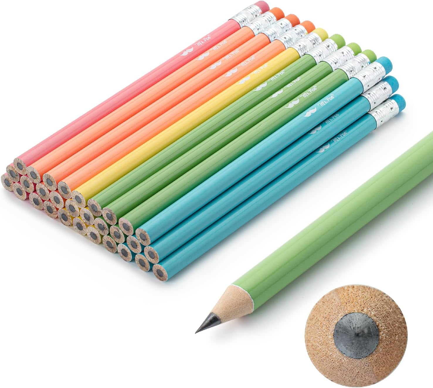 Mr. Pen- 30 Jumbo Pencils, Large Grip, Round, School Supplies Bulk for ...