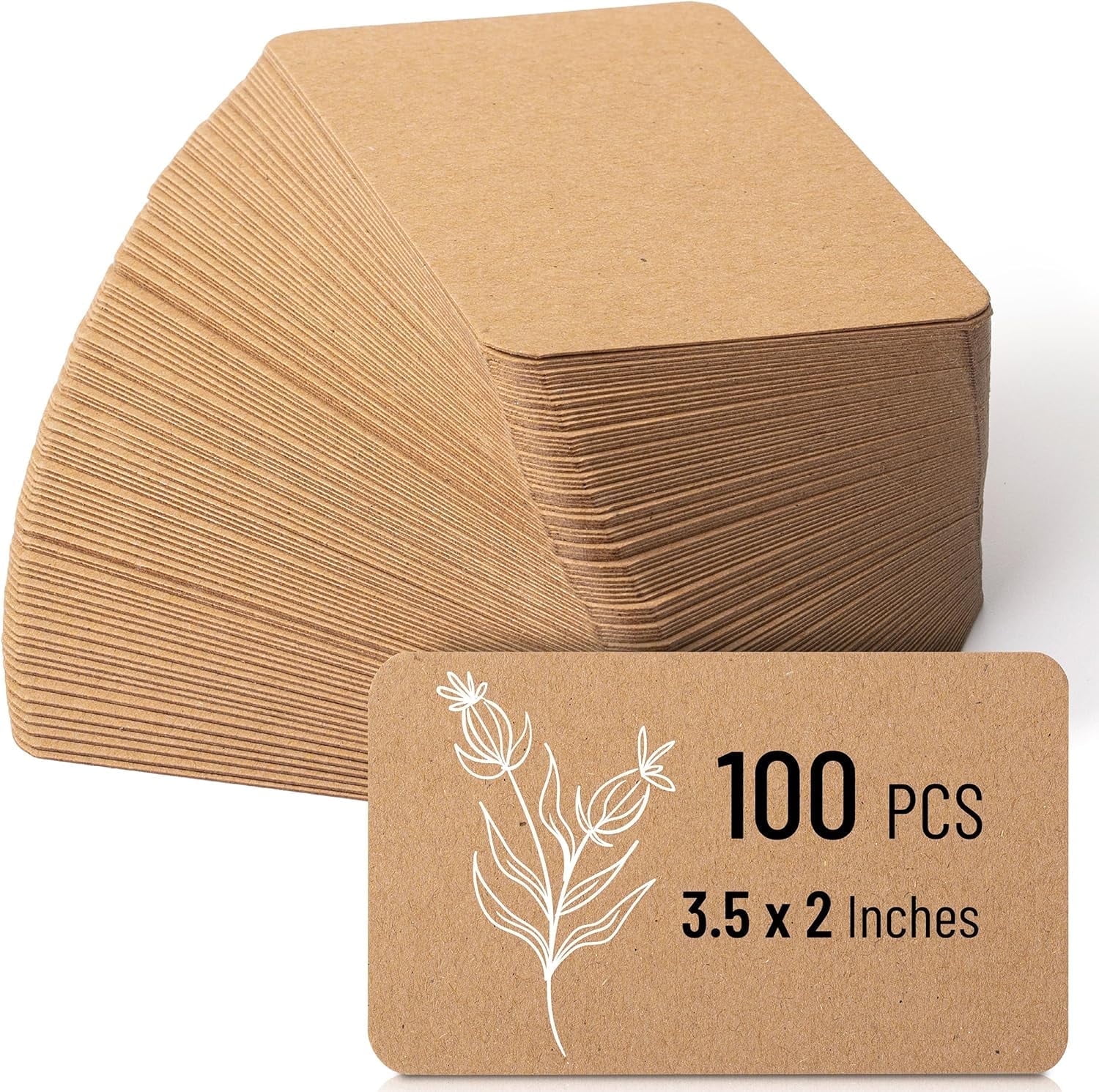 Mr. Pen Premium Kraft Index Cards, Mini Note, 3.5‚Äùx2.1‚Äù, 100 Pack, Versatile for Various ...