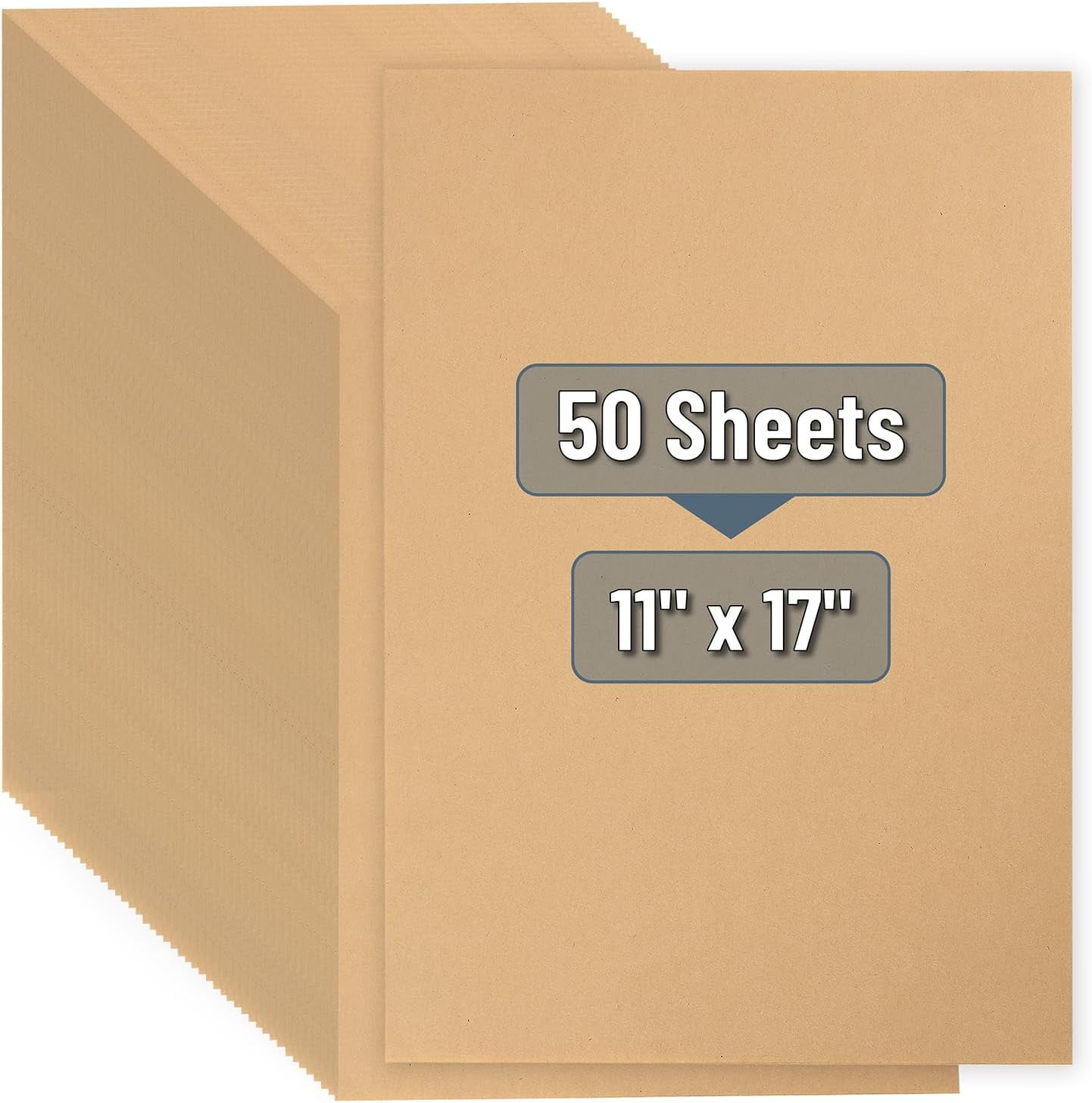 Mr. Pen- Kraft Paper Sheets, 50 Pack, 11” x 17", Kraft Paper, Brown ...