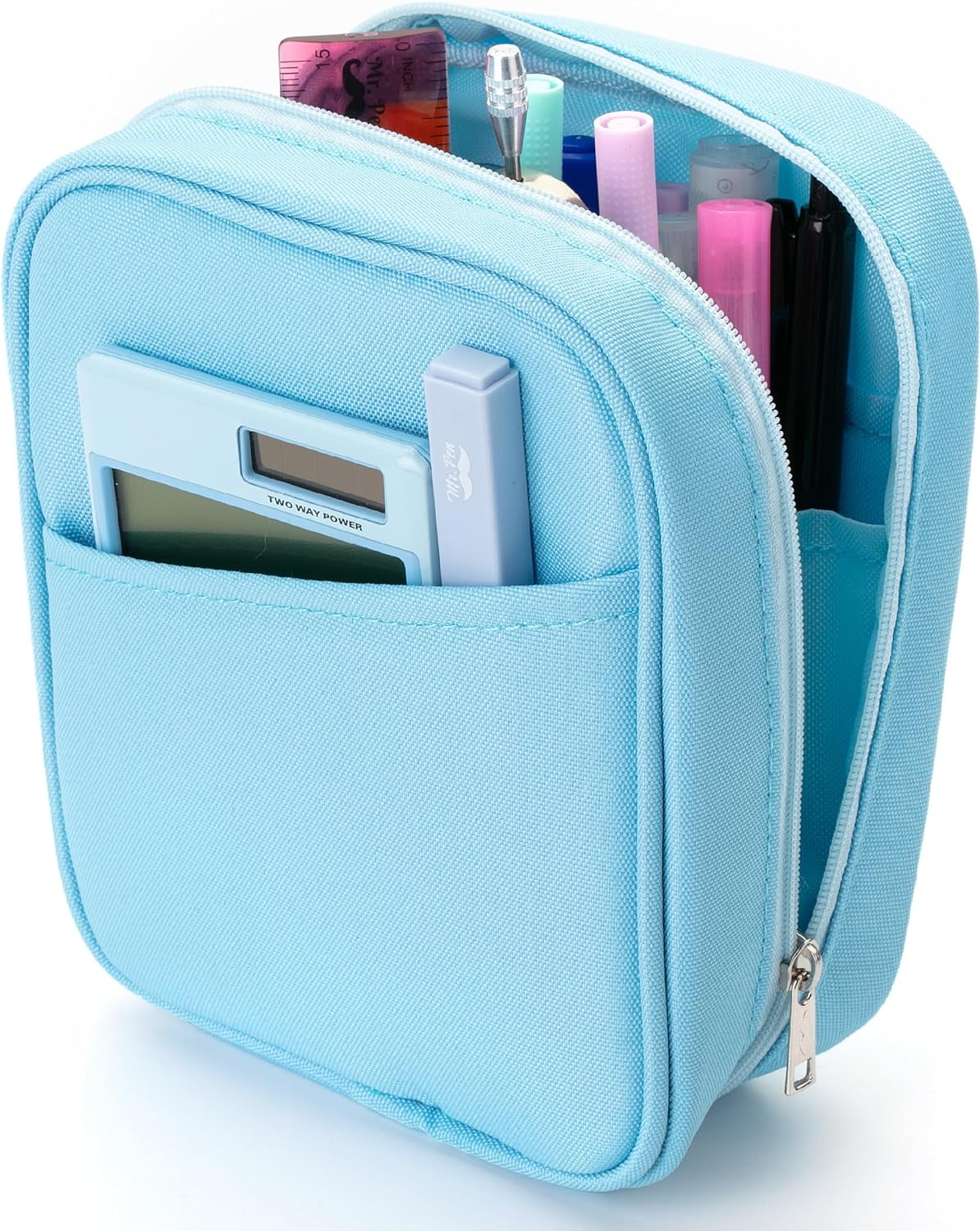 Mr. Pen- Large Capacity Pencil Case for Adults, Blue, School Supplies ...
