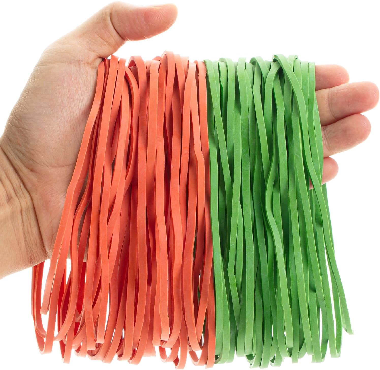 Mr. Pen- Large Rubber Bands, 110 Pack, Orange and Green, Big Rubber ...