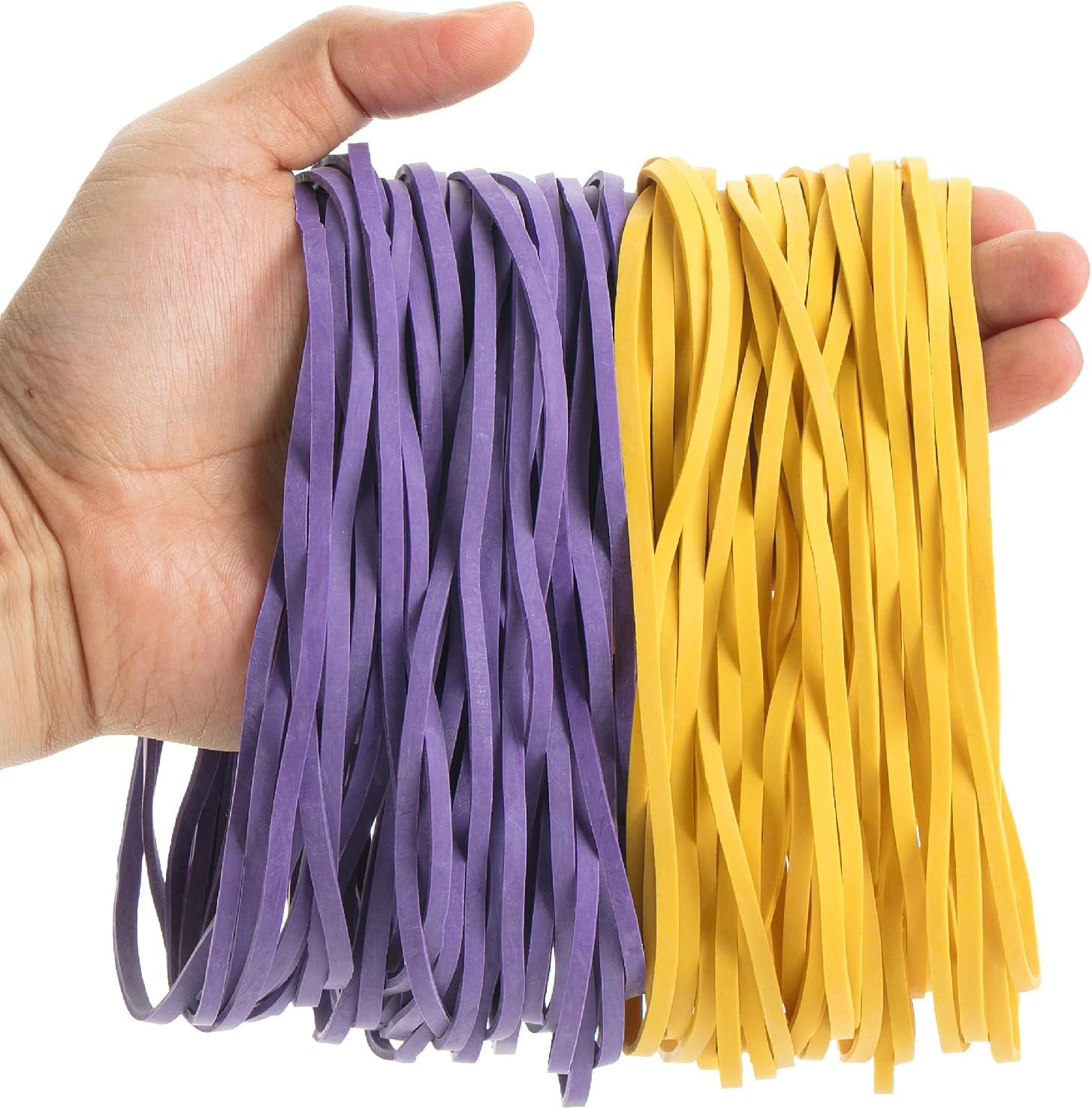 Mr. Pen- Large Rubber Bands, 110 Pack, Purple and Yellow, Big Rubber ...