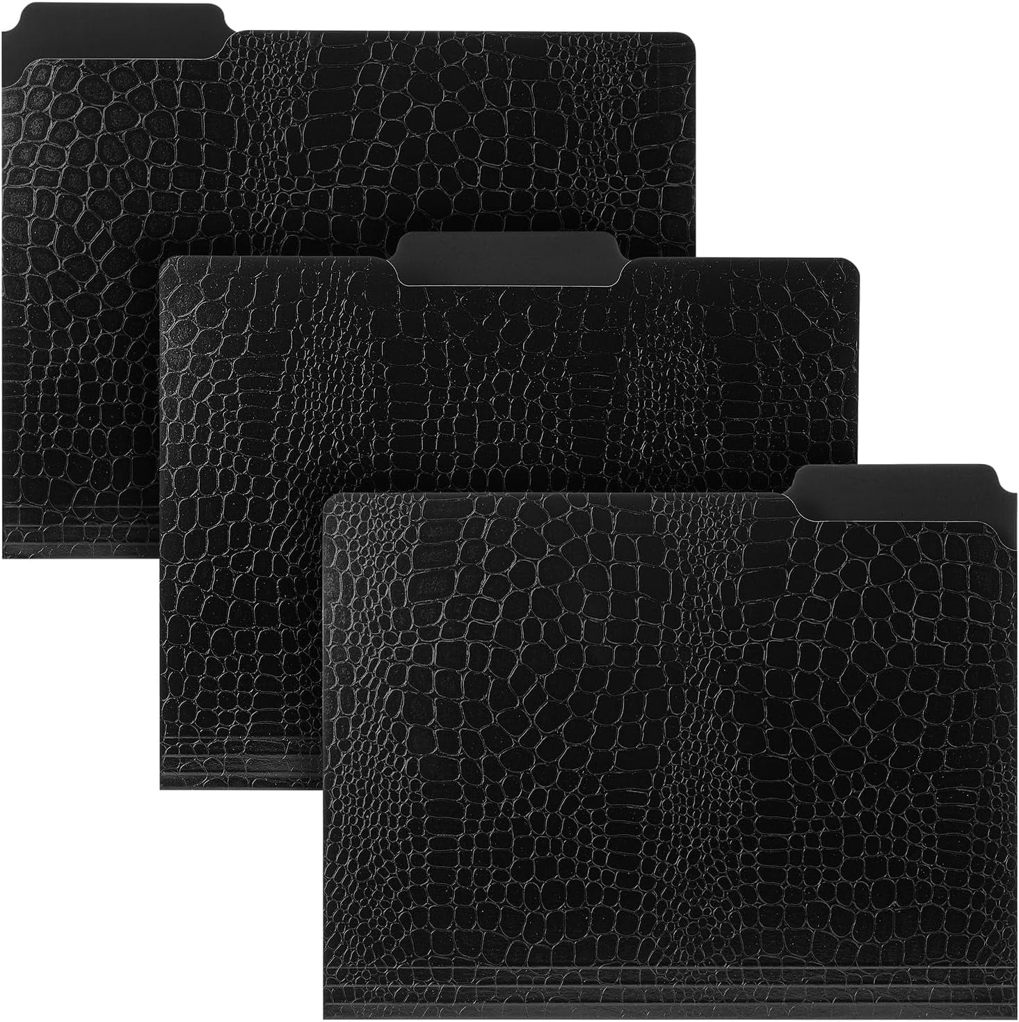 Mr. Pen- Leather File Folders, 9.4" x 11.7", 3 pcs, Black Letter Size ...