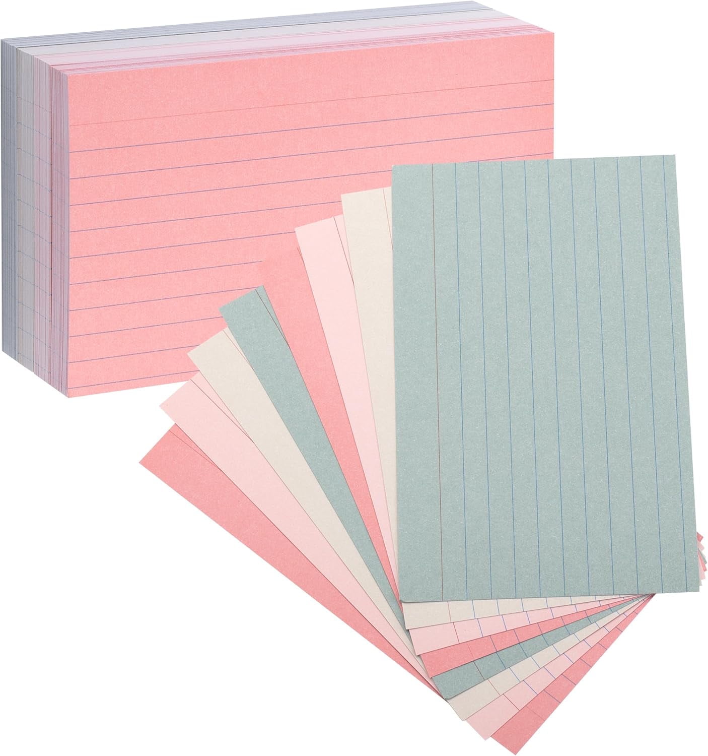 Mr. Pen- Lined Index Cards, 3" x 5", 180 Cards, Assorted Colors ...