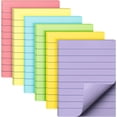 Mr. Pen- Lined Sticky Notes 3x4, 6 Pads, Pastel Colors, Sticky Notes ...