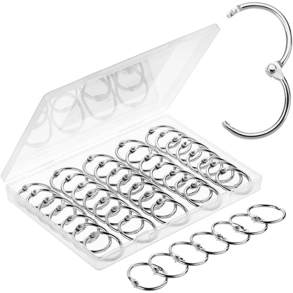 Mr. Pen- Loose Leaf Binder Ring, 40 Pack, Binder Rings 1 Inch, Binder ...