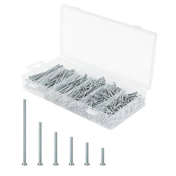 Mr. Pen- Machine Screw Assortment Kit, 370 Pcs, 6-32 Flat Head Phillips ...
