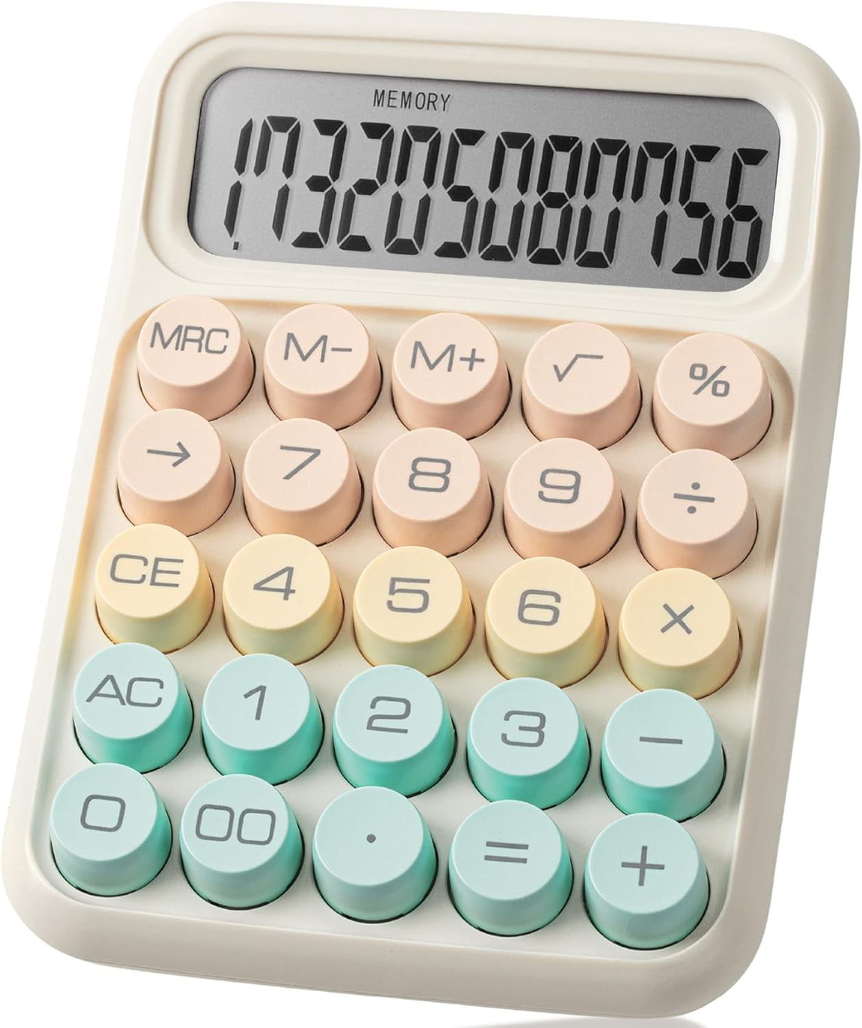 Mr. Pen- Mechanical Switch Calculator, 12Digits, Large LCD Display, Colorful Calculator Big ...