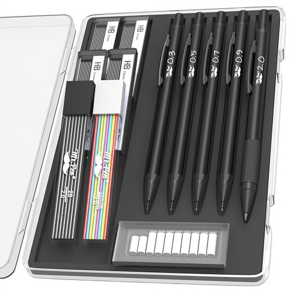Mr. Pen- Metal Mechanical Pencil Set with Lead and Eraser Refills, 5 ...