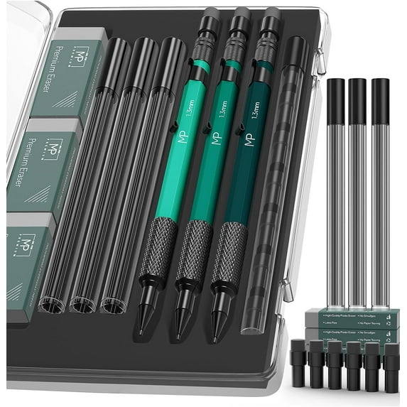 Mr. Pen- Metal Mechanical Pencils Set with Lead and Eraser Refills ...