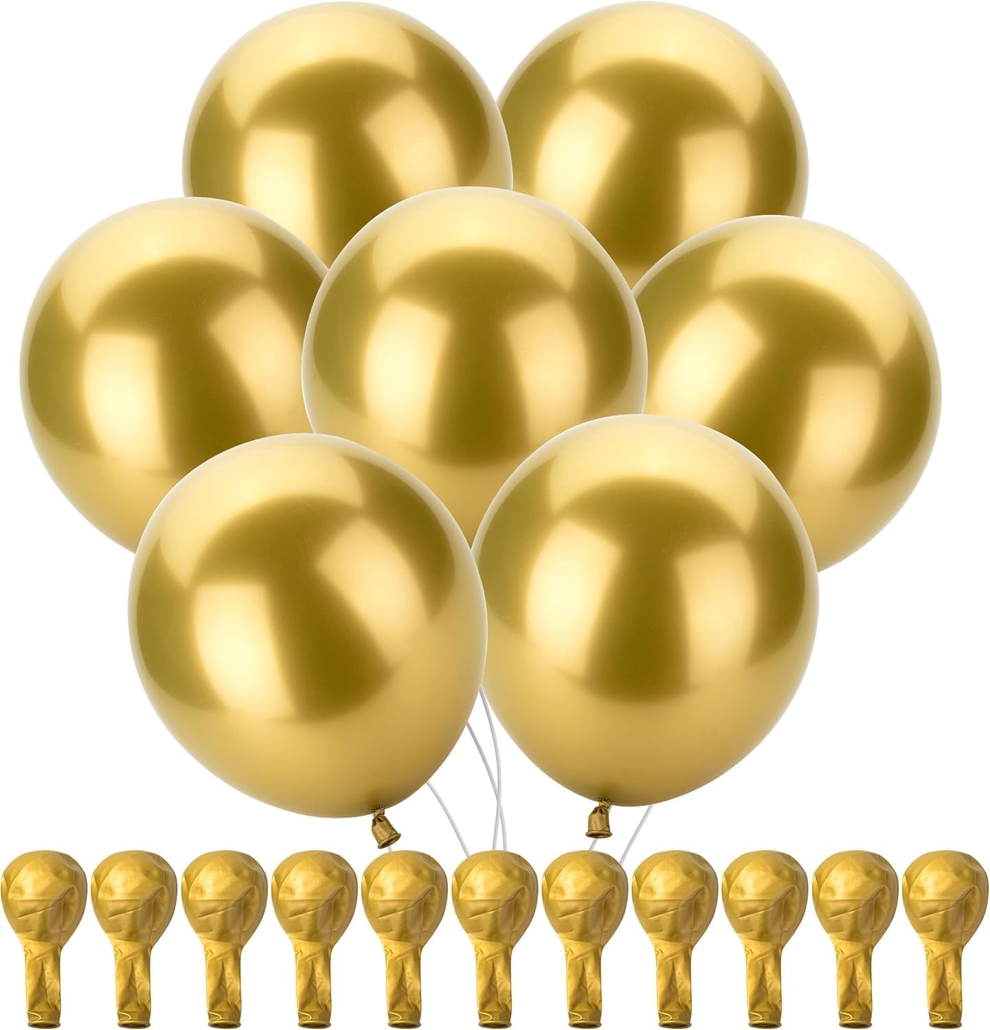 Mr. Pen, Metallic Balloons, 12 in, 100 Pack, Metallic Gold - Walmart.com