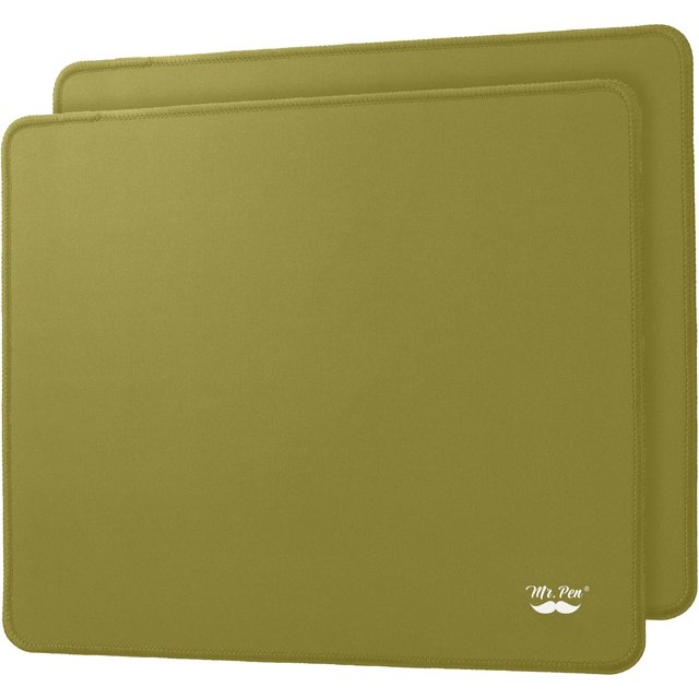 Mr. Pen- Mouse Pad, 12.8"x11.3", 2 Pack, Green Mouse Pads for Wireless ...