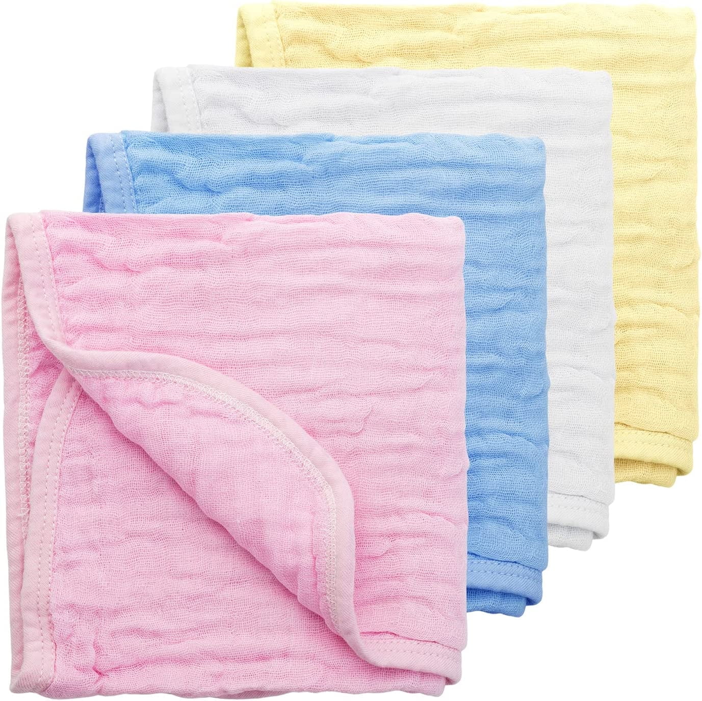 Mr. Pen- Large Baby Spit Rags, 4 Pack Muslin Burp Cloths, 20” x 11.5 ...