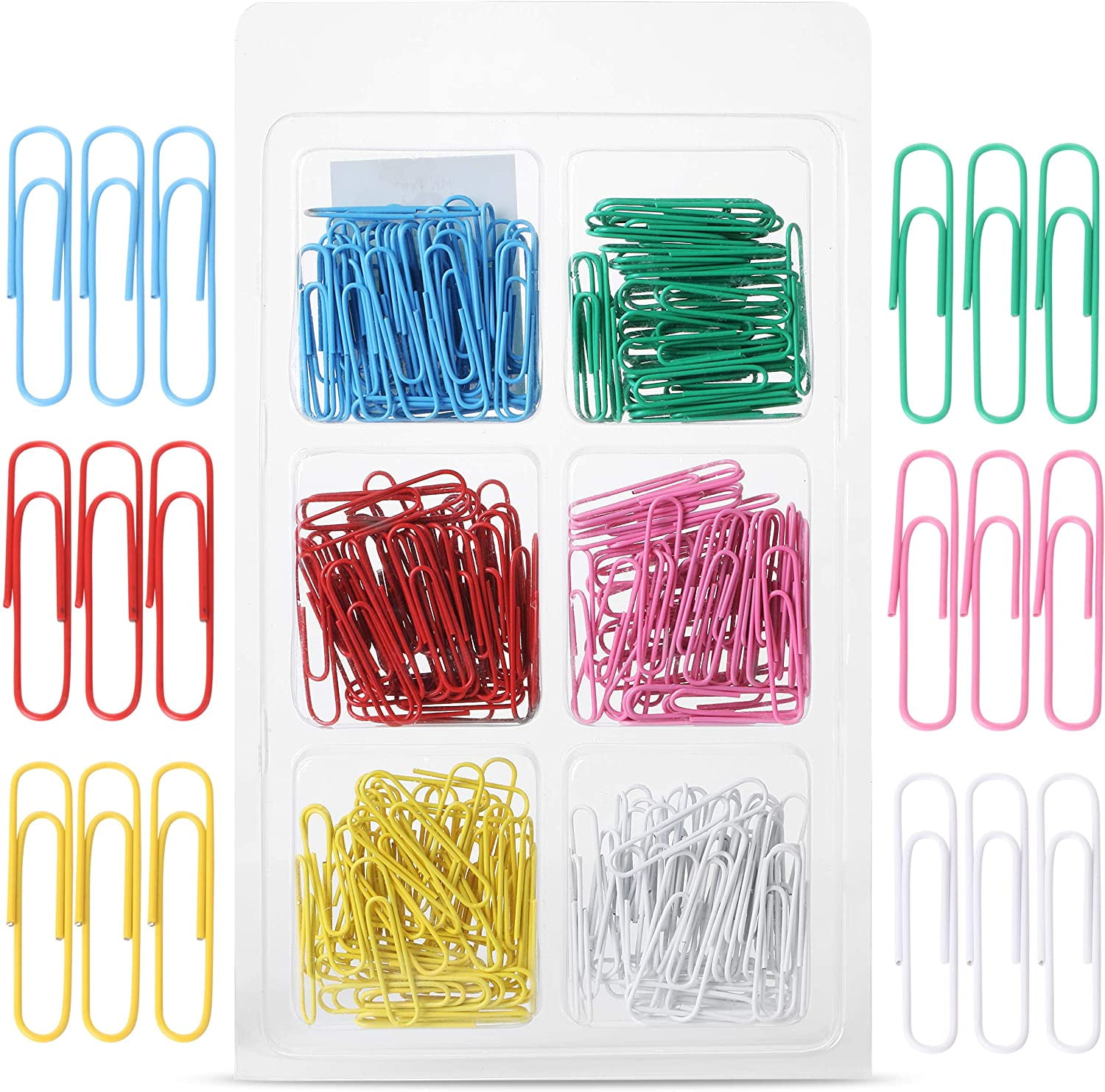 Mr. Pen- Paper Clips, 2 Inch, 240 Pack, Large Colored Paper Clips ...