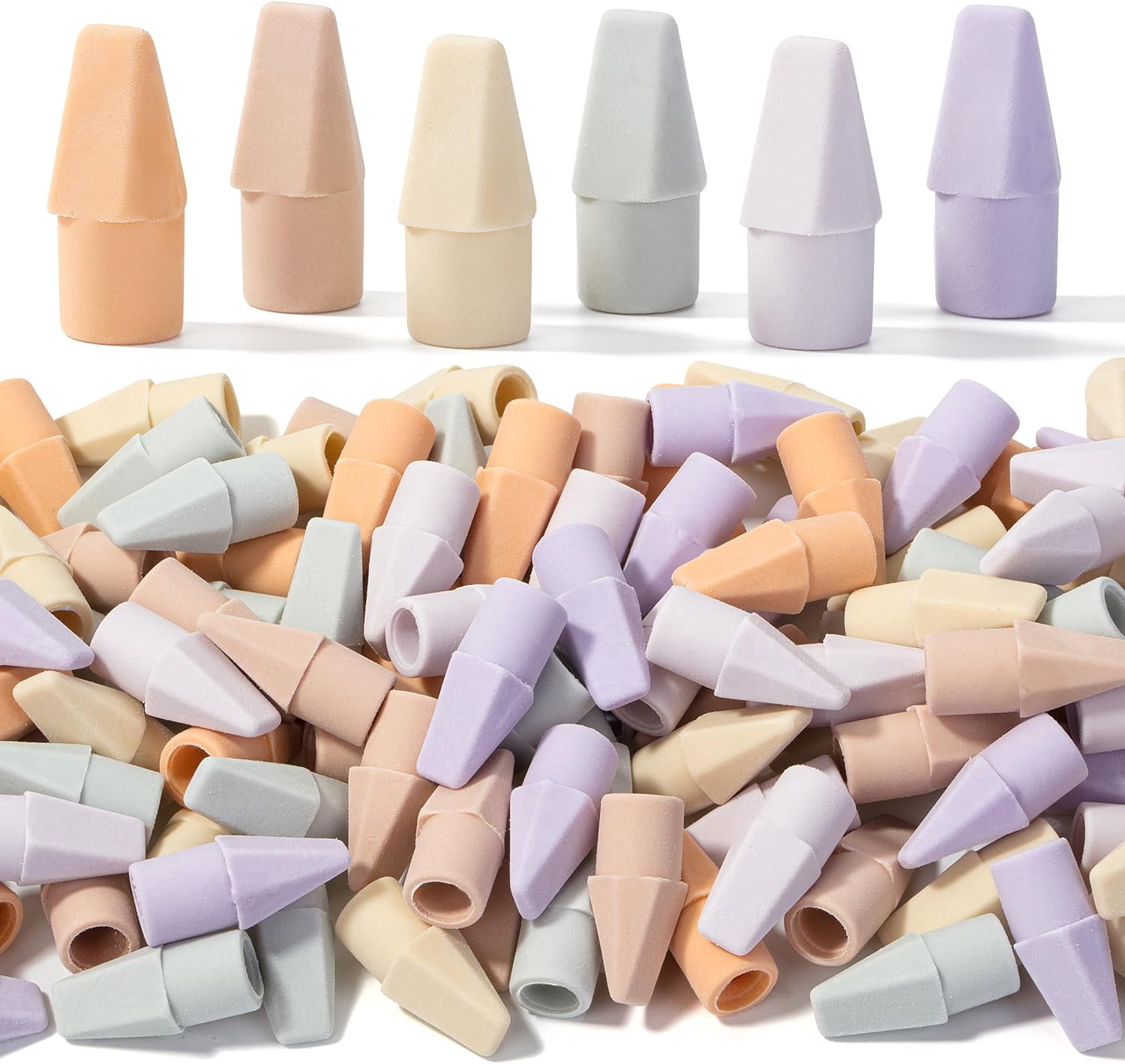Mr. Pen- Pencil Erasers Toppers, 120 Pack, Colorful, Latex Free, No ...