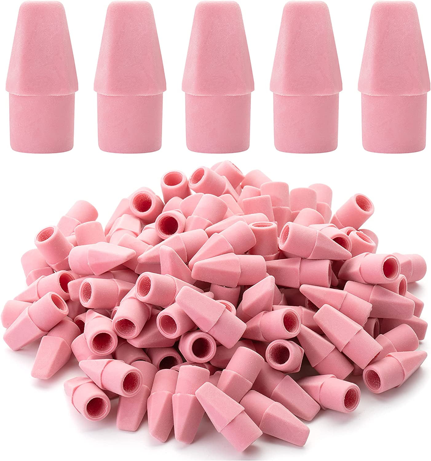 Mr. Pen, Pencil Top Erasers, 120 Pack, Pink Rubber, Smudge-Free, Back ...
