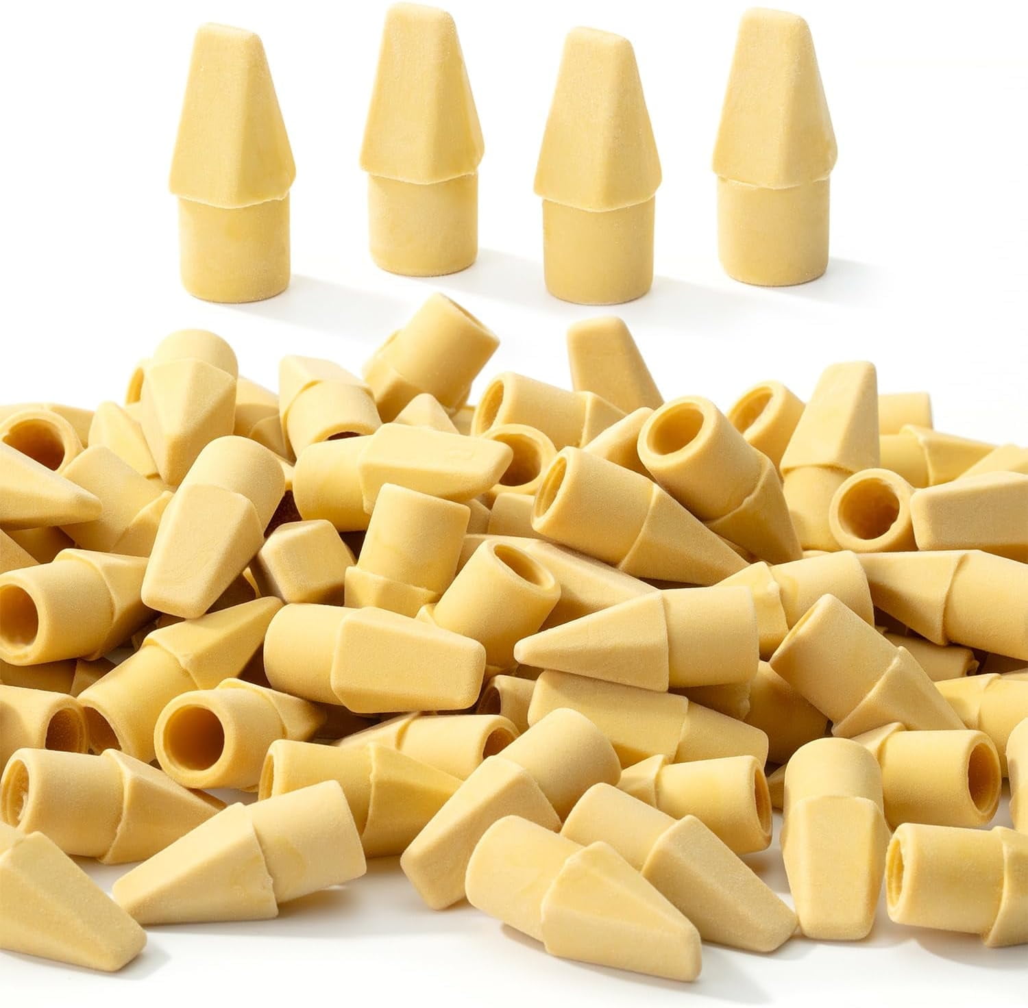 Mr. Pen- Pencil Erasers Toppers, 120 Pack, Yellow, Erasers for Pencils ...
