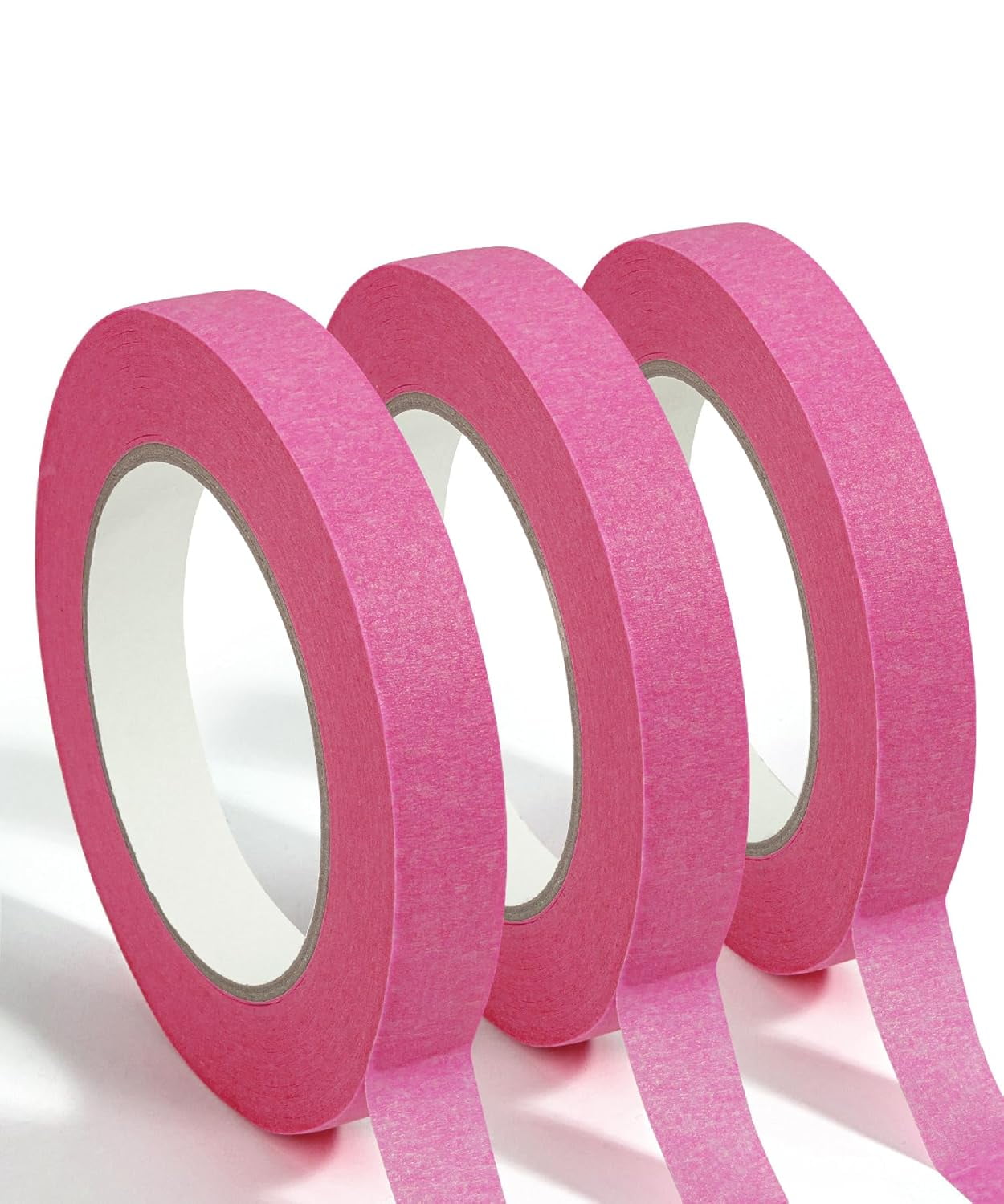 Mr. Pen- Pink Masking Tape, 0.6 Inch Wide, 3 Rolls, 50 Meters/Roll ...
