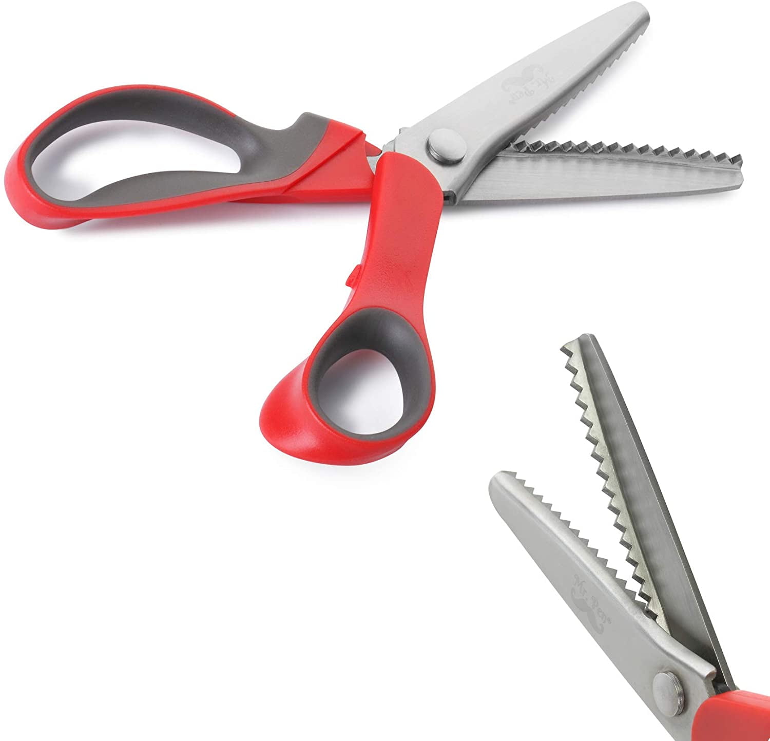 Mr. Pen- Stainless Steel Pinking Shears, Zig Zag Scissors for Fabric ...