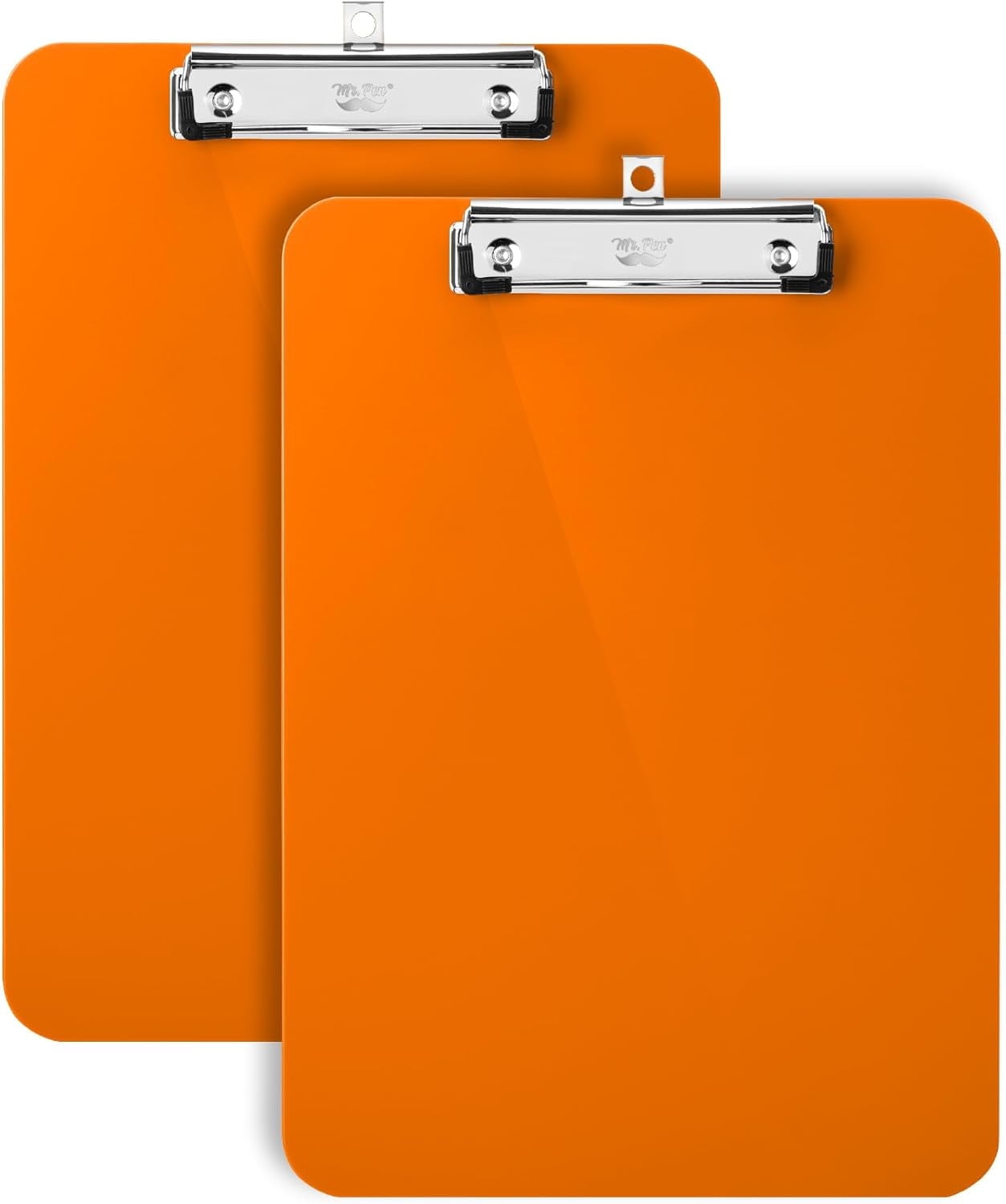 Mr. Pen- Plastic Clipboard, 12.5" x 9", 2 Pack, Orange Clipboard ...