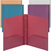 folder with plastic pockets inside