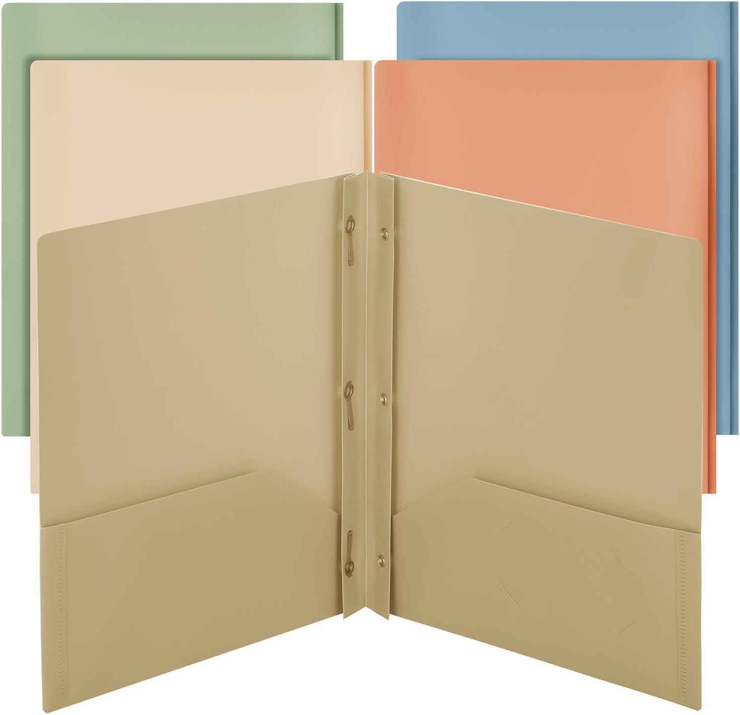 Mr. Pen- High-Quality Plastic Folders, 5 Pack, Vintage Colors, Two ...