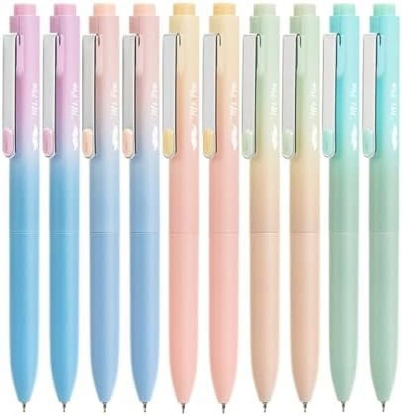 Mr. Pen- Retractable Gel Pens, 10 Pack, Black Ink, Gradient Barrel Gel ...