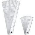 Mr. Pen- 24 Pc Double Sided Plastic Rulers Set, 12" and 6", Clear and ...