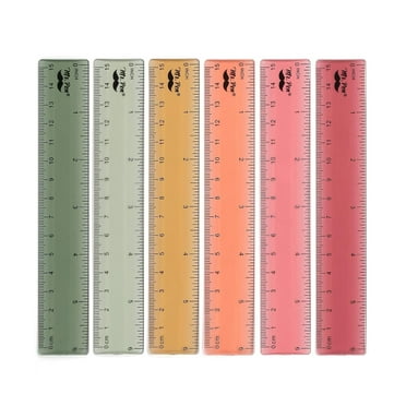 Mr. Pen- Set of 3 Clear Plastic Rulers, 6 inch, Drafting and Measuring ...