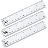 Mr. Pen- Set of 3 Clear Plastic Rulers, 6 inch, Drafting and Measuring ...
