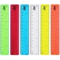 Mr. Pen, 6 Inch Plastic Rulers, Assorted Colors, 6 Pack, Metric and ...