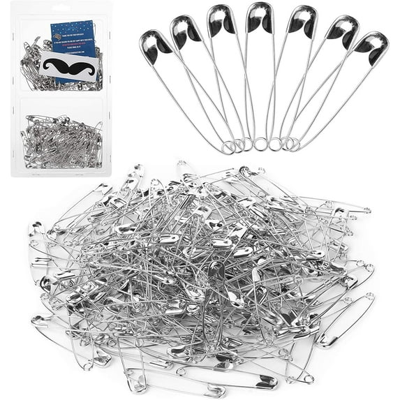 Mr. Pen- Safety Pins, 2.1 inch, Pack of 200, Large Safety Pins, Safety ...