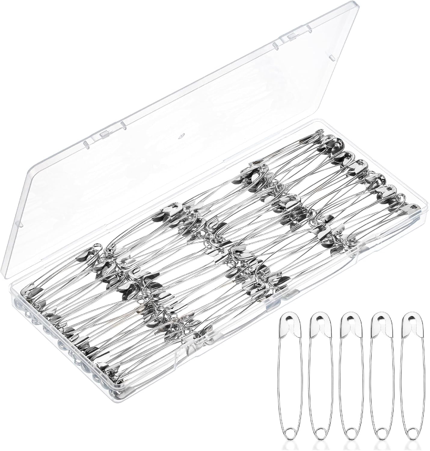 Mr. Pen- Safety Pins, 2.2 Inch, 100 Pack, Oversize Safety Pin, Large ...