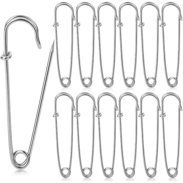Mr. Pen- Safety Pins, 2.3", 12 Pack, Silver, Safety Pin, Safety Pins ...