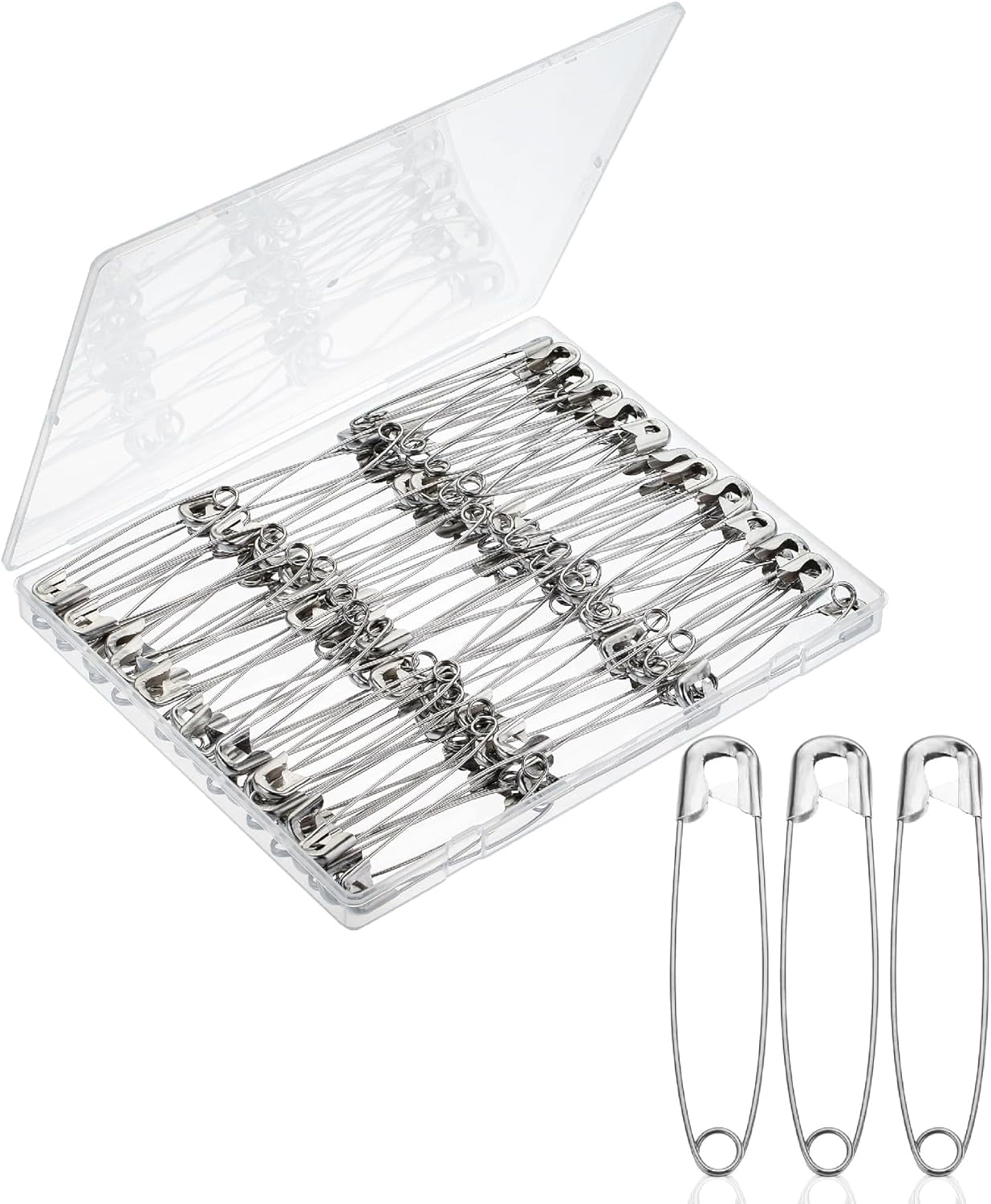 Mr. Pen- Safety Pins, 3 Inch, 100 Pack, Safety Pin, Safety Pins Bulk ...